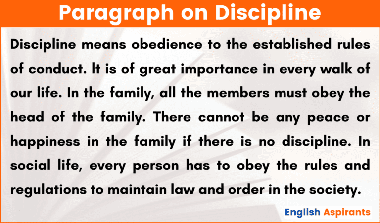 Paragraph on Discipline in English [100, 150, 200, 250 Words]