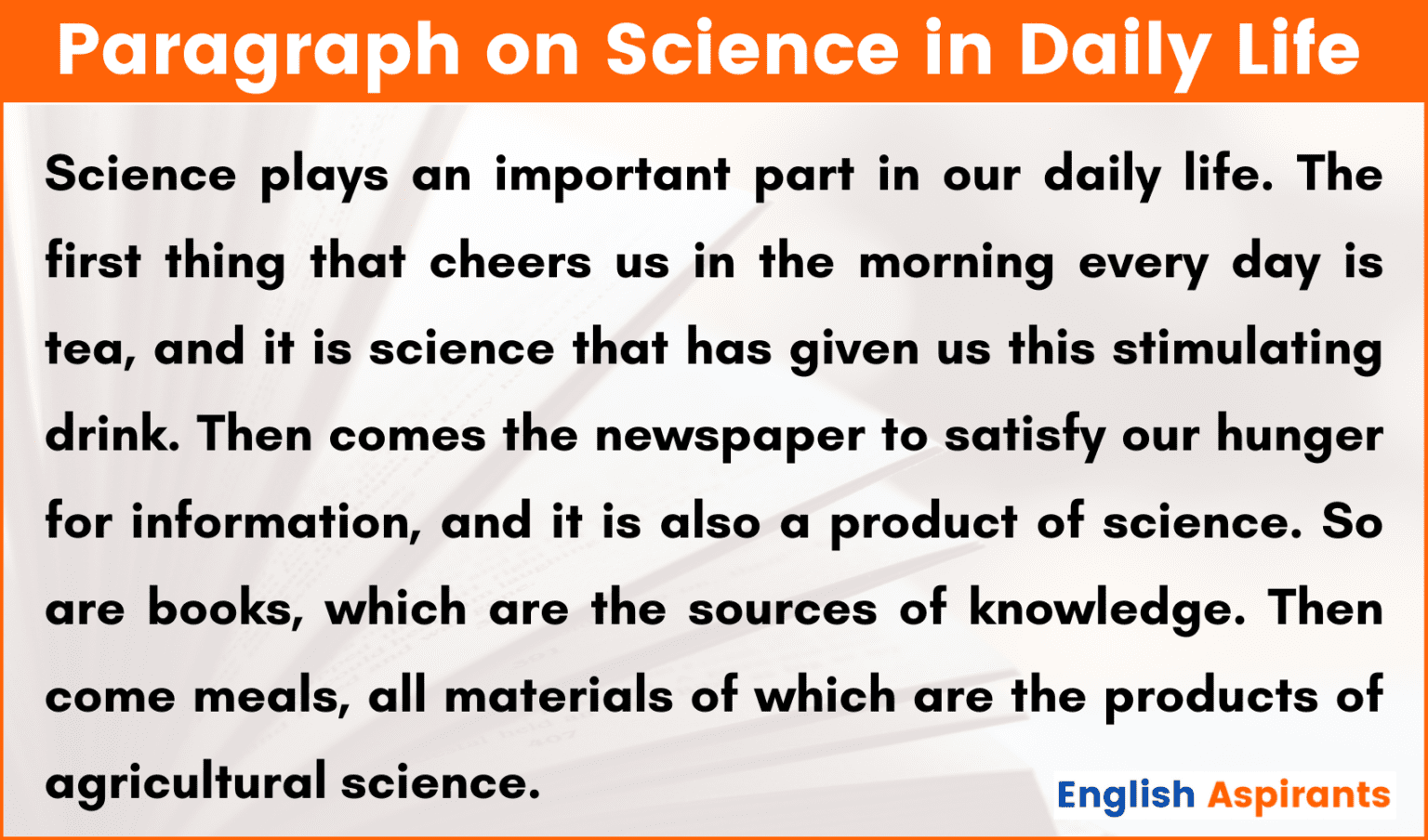 Paragraph on 'Science in Daily Life' | 100, 150, 200, 250 Words