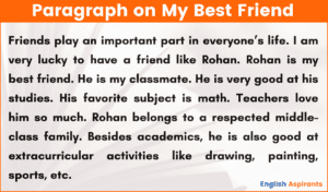 Paragraph on My Best Friend [100, 150, 200, 250 Words]