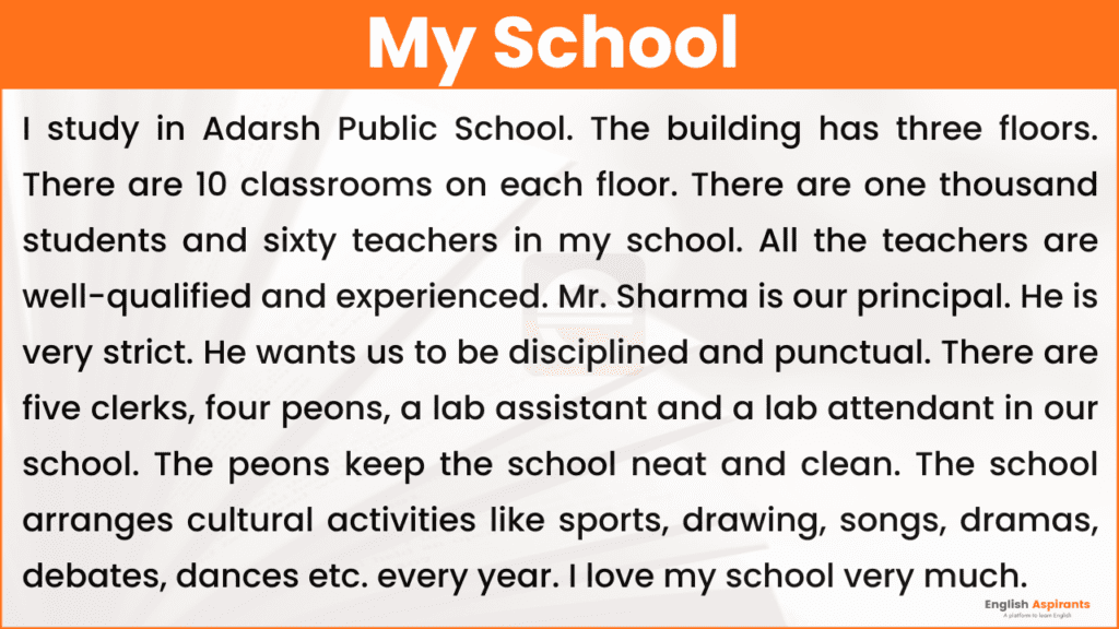 My School Paragraph in English [100, 150, 200, 250 Words]