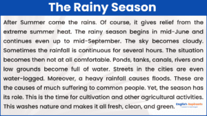 Rainy Season Paragraph in English [100, 120, 150, 200, 250 Words]