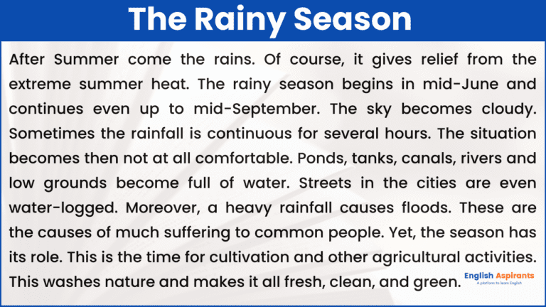 Rainy Season Paragraph in English [100, 120, 150, 200, 250 Words]