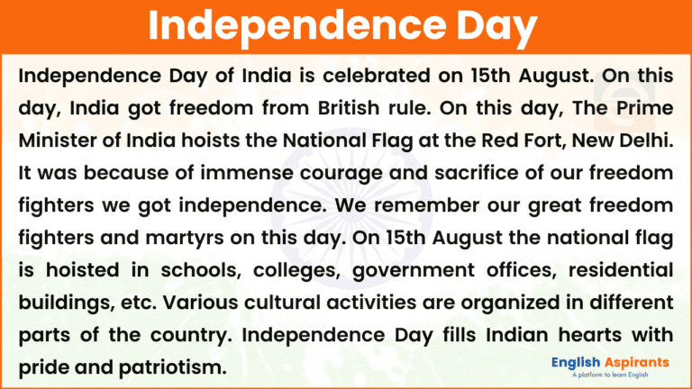 Essay on Independence Day [100, 120, 150, 200, 250 Words]