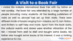 Essay on a Visit to a Book Fair [100, 150, 250 to 300 Words]