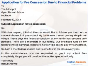 12+ Application for Fee Concession [2025 Guide]